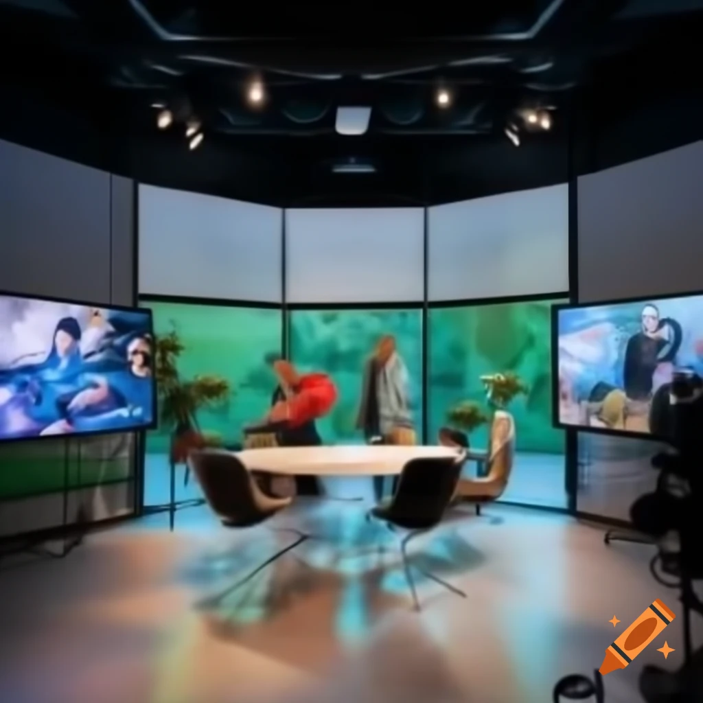 Modern high-end video game studio with spacious design and floor-to ...