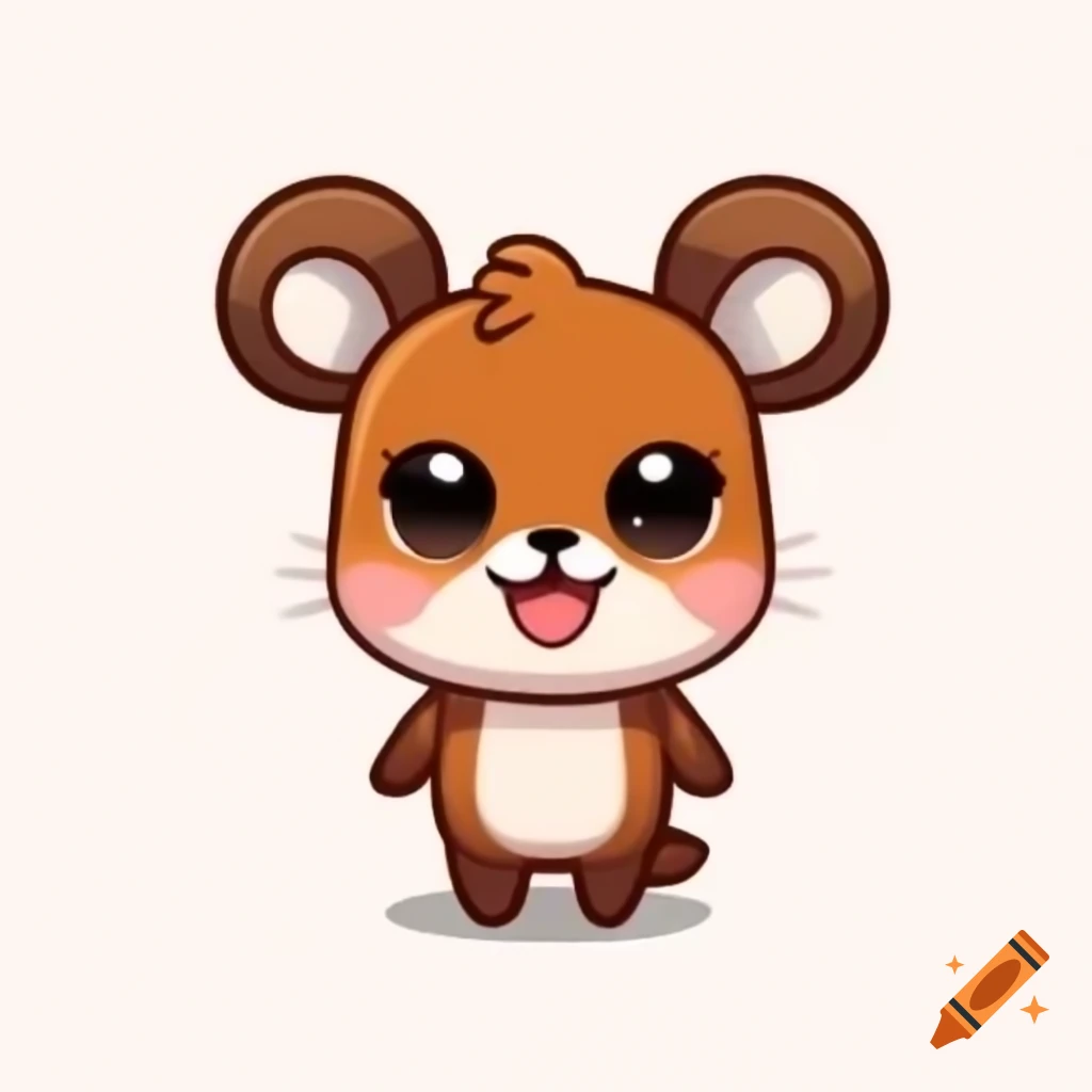 Silly chibi animal mascot character in PS1 graphics style on Craiyon