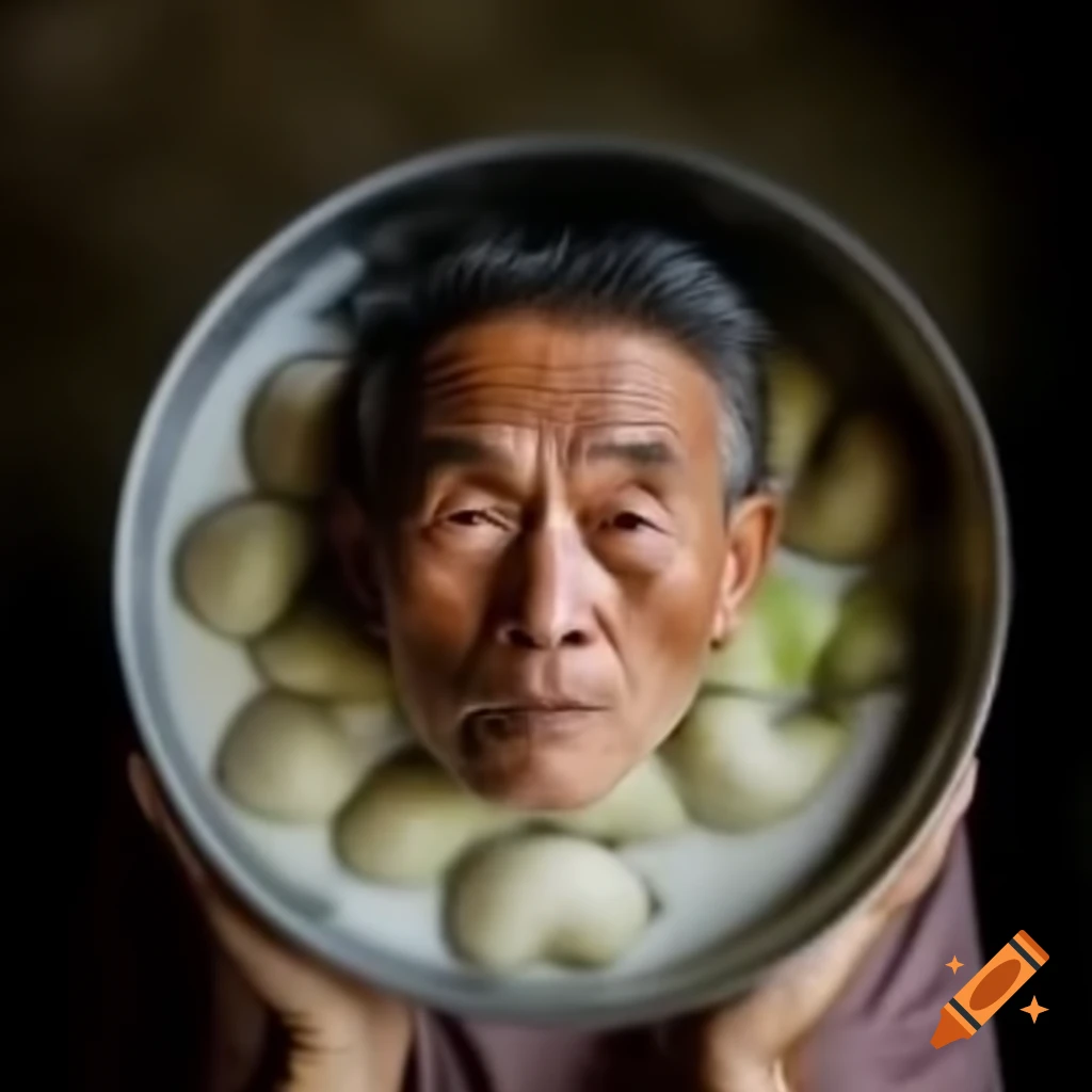 Portrait of a hard-boiled Asian man exuding confidence on Craiyon