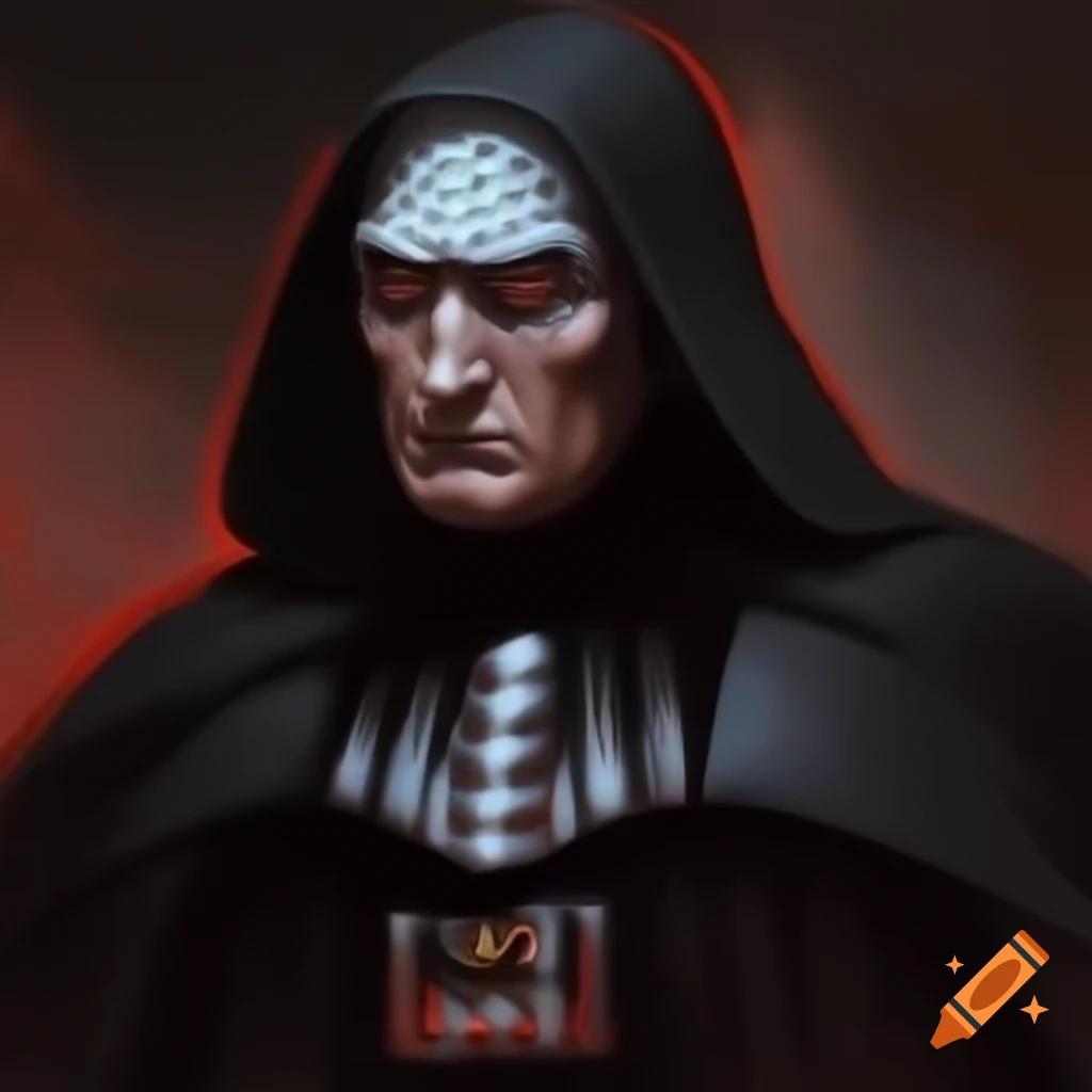 Digital painting of Vladimir Putin as Emperor Palpatine, showcasing ...