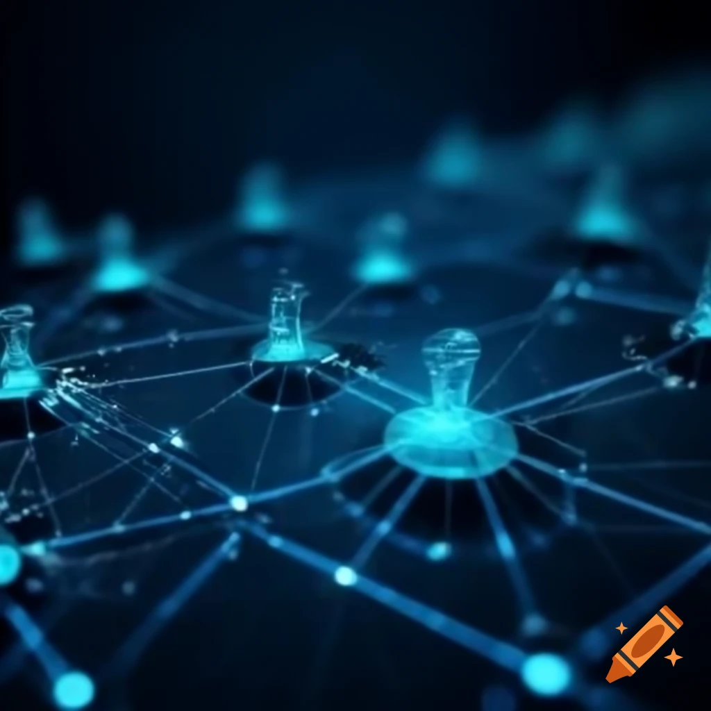 Representation of Virtual Overlay Networks (VONs) concept on Craiyon