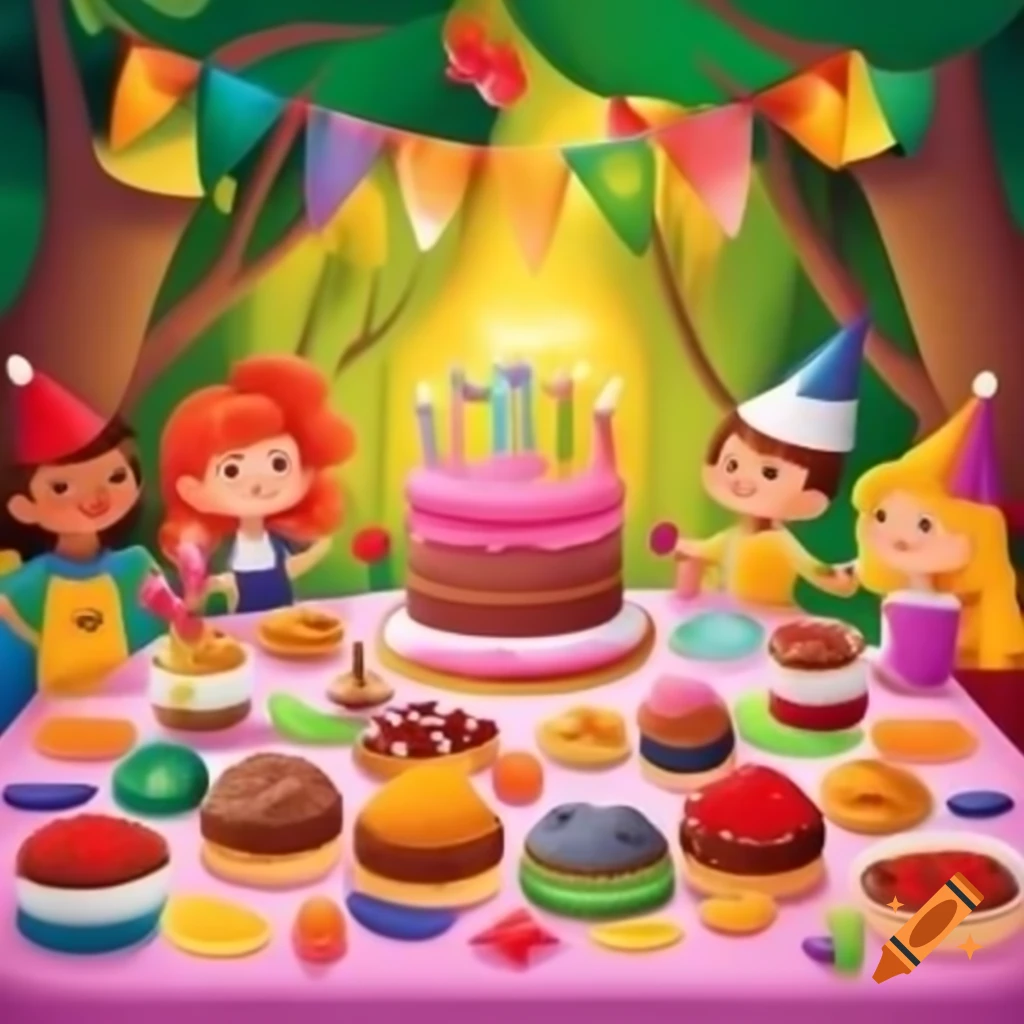 Vibrant and cheerful scene at Woodland Children's Buffet in São Paulo ...
