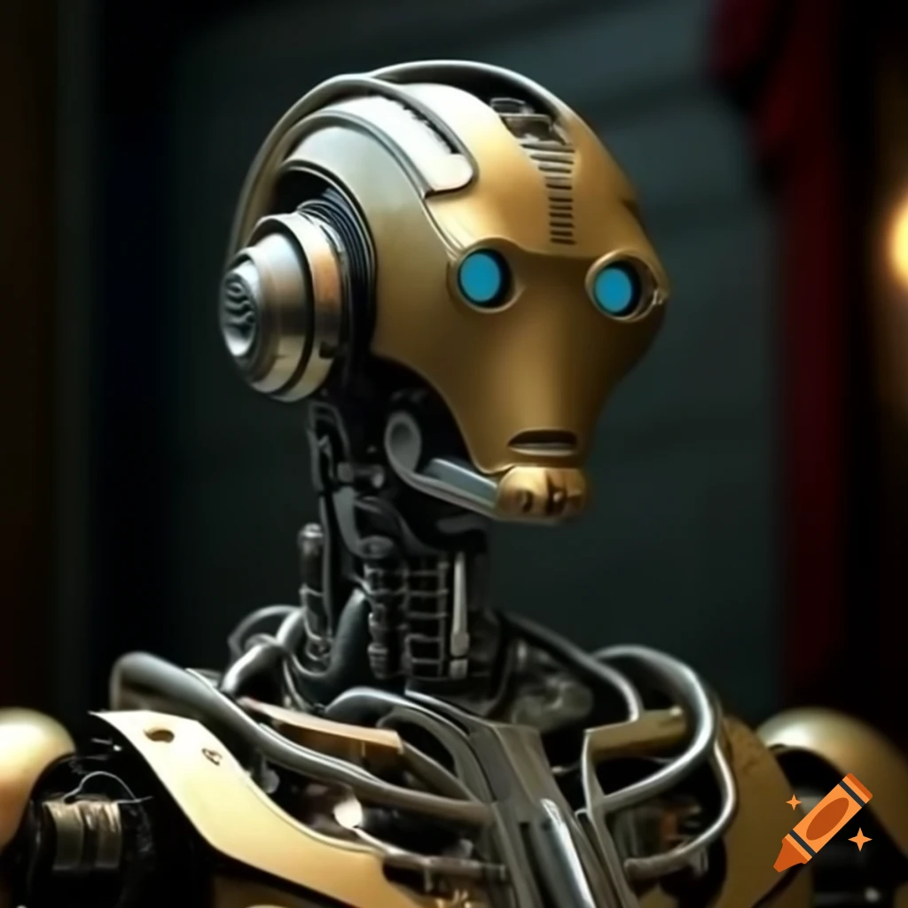 Art deco robot design inspired by the rocketeer on Craiyon