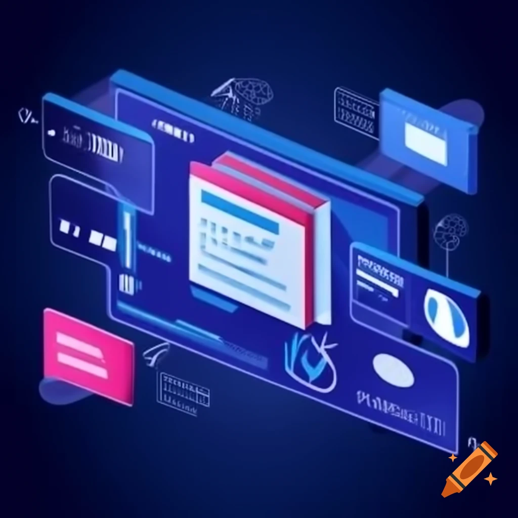 Sophisticated interface for managing student records, enrollments, and grades on Craiyon