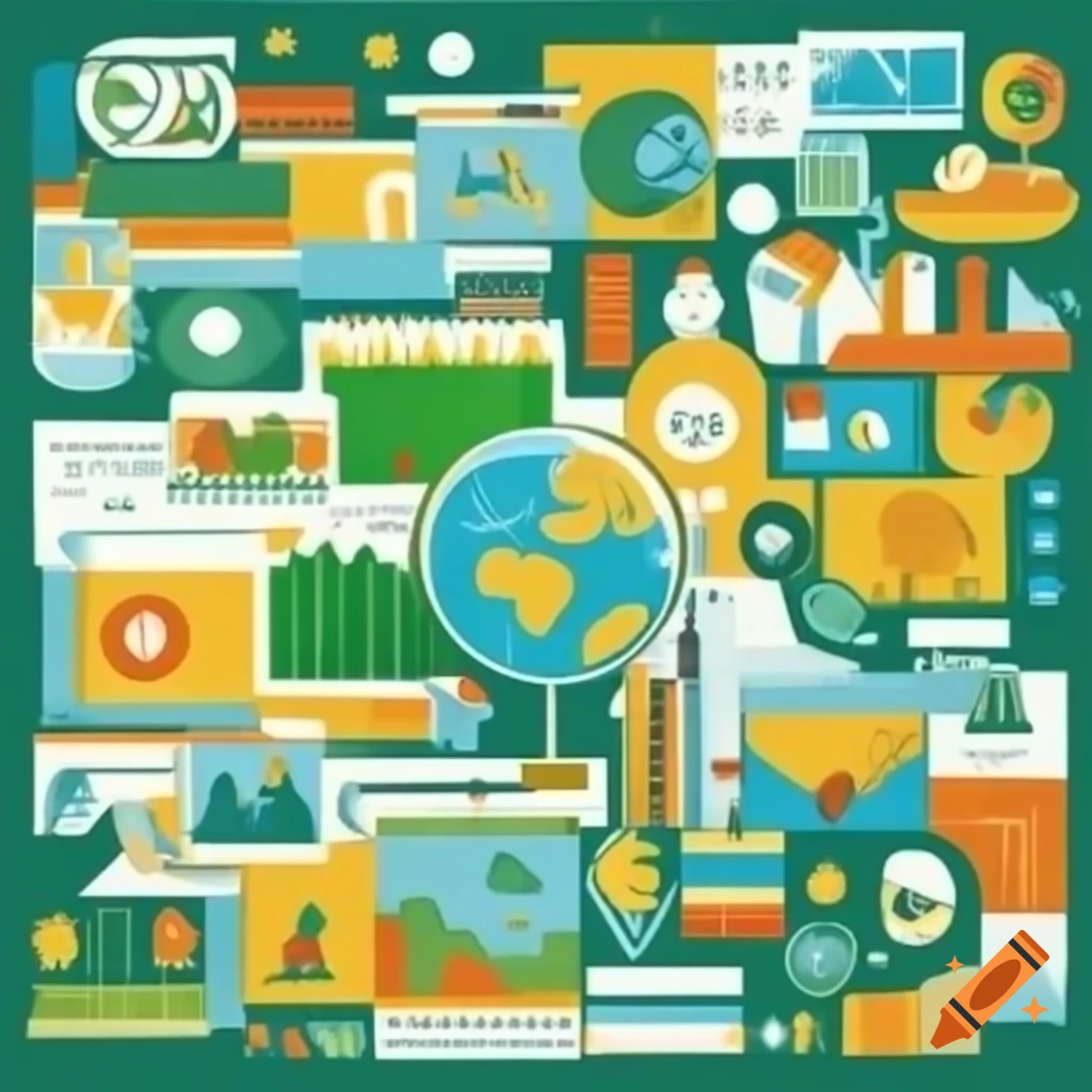 Geographic tools for education in a 3rd grade classroom on Craiyon