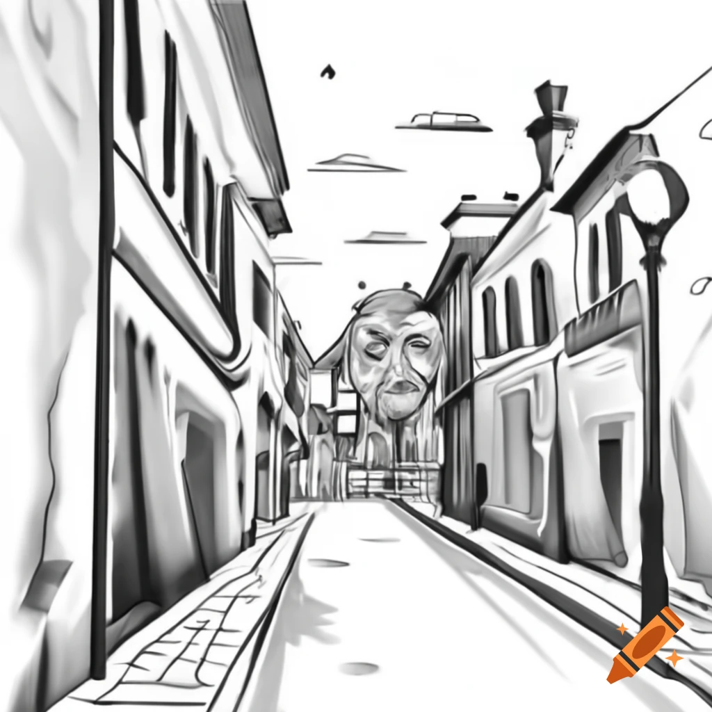 Street images created on Craiyon
