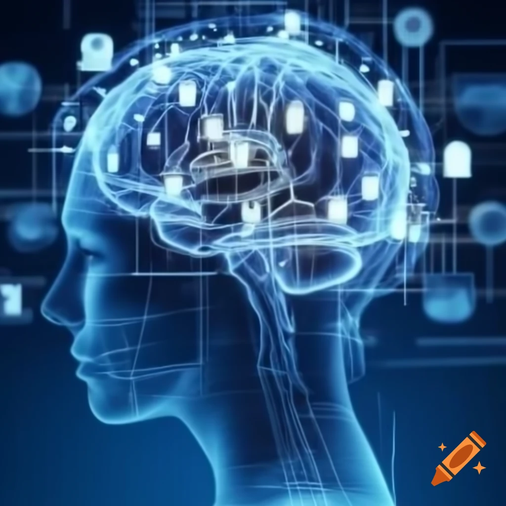 Ambiguous content about decryption and machine learning on Craiyon