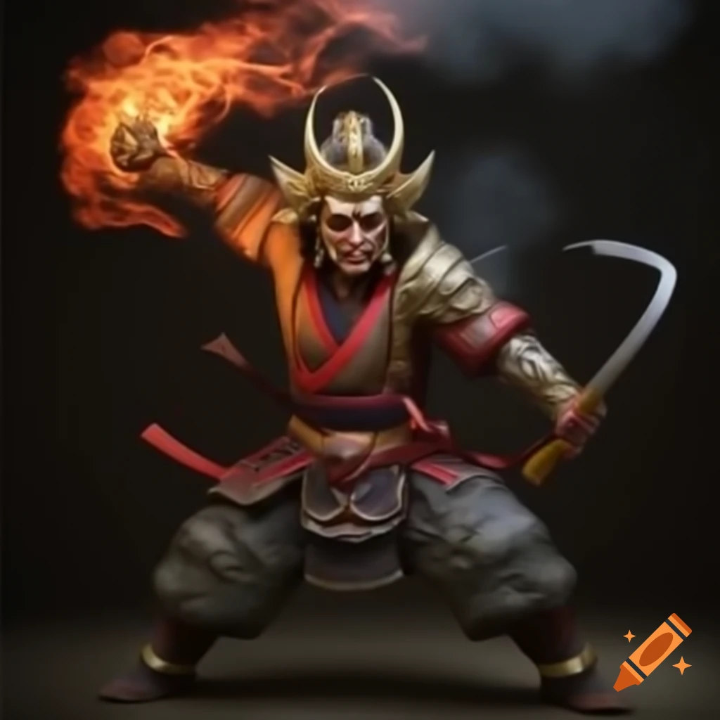 Wukong character design with text elements using MONAD on Craiyon