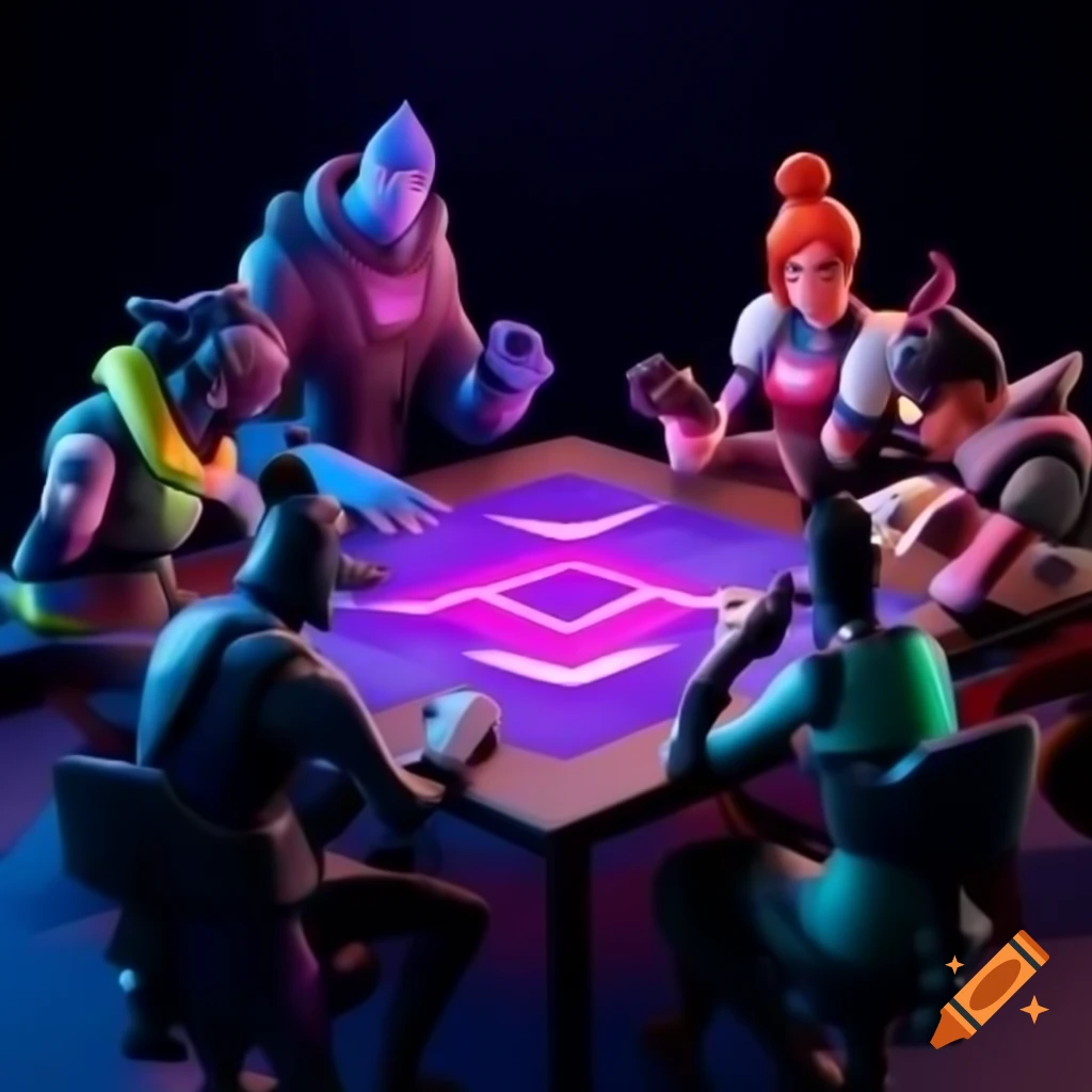 Fortnite developers brainstorming game design ideas on Craiyon