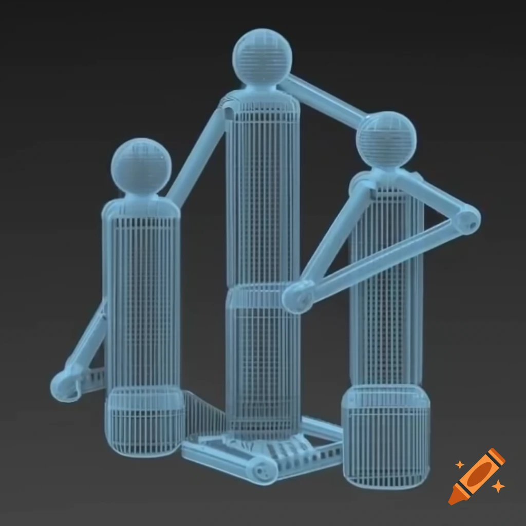 3D modeling program showcasing topology and wireframe structure on Craiyon