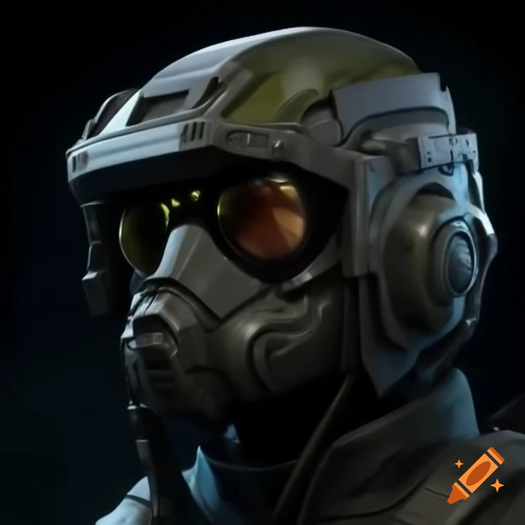 Sci-fi military helmets with 90's design on Craiyon