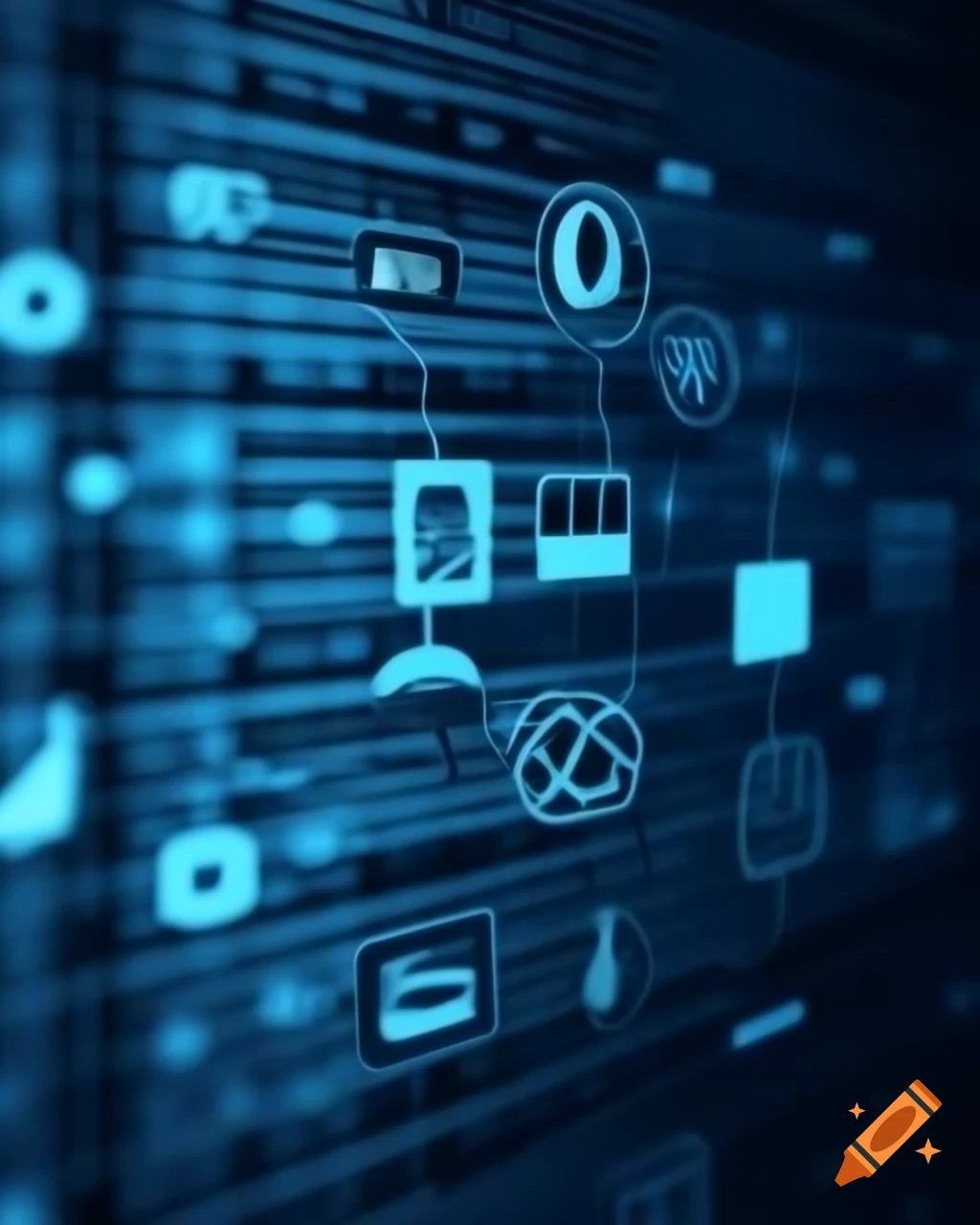 Instructional message on using server data and machine learning for personal growth on Craiyon