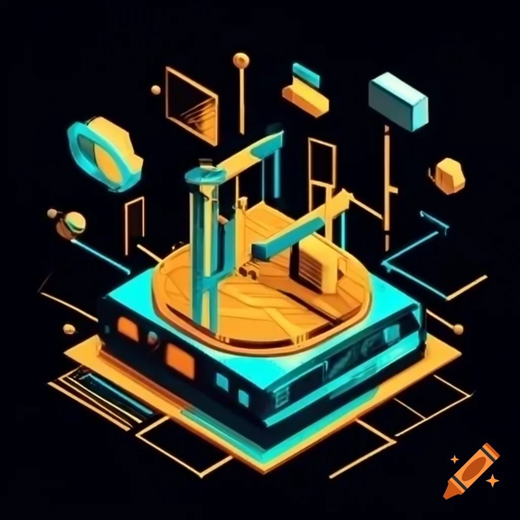 Art Deco-style software simulation of a home gateway with railway ...