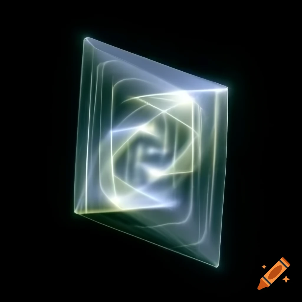 Surreal optical illusion in flat ISO design with transparent colors on ...