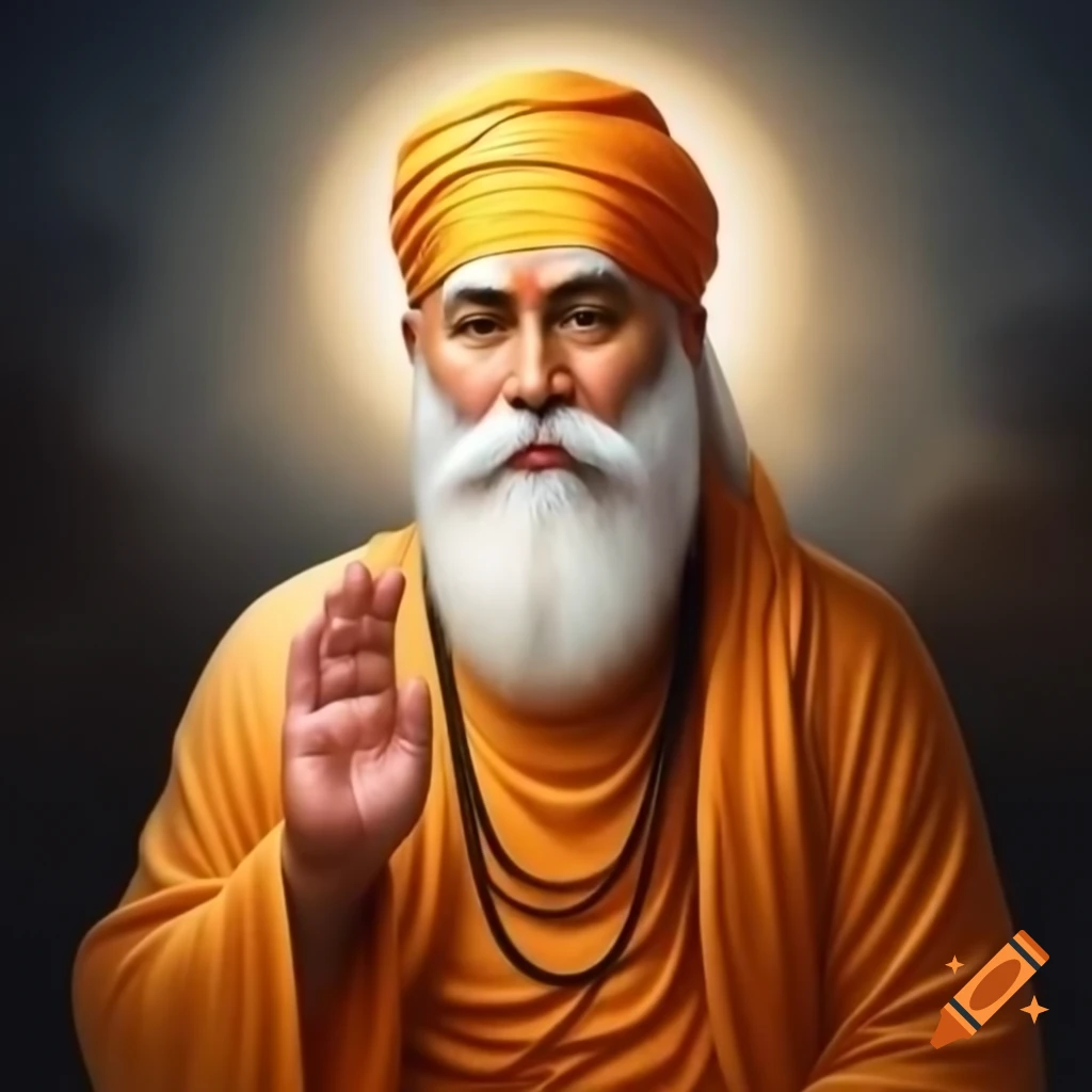 Guru nanak dev ji, founder of sikhism on Craiyon