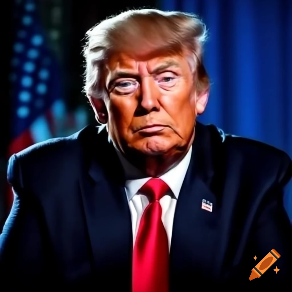 Donald trump portrait on Craiyon