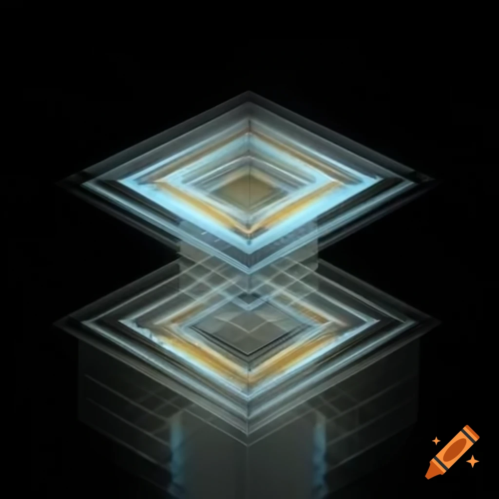 Minimalist surreal optical illusion in flat isometric design with ...