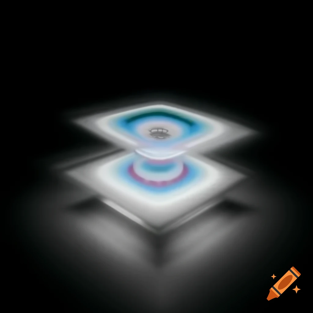 Minimal surrealist optical illusion in flat isometric design with ...
