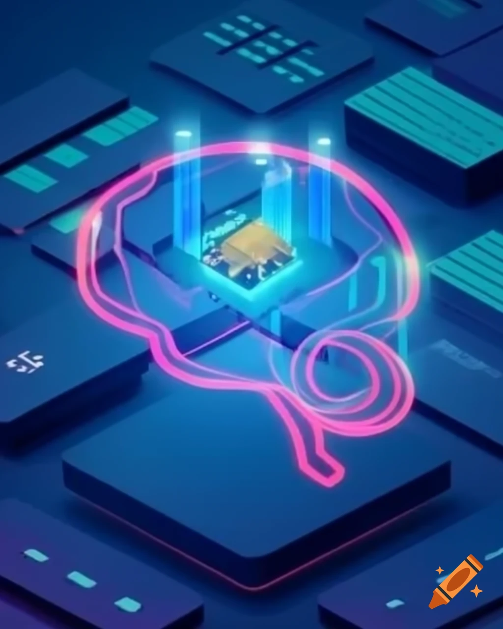 Instructions for decrypting a url and utilizing machine learning data on Craiyon