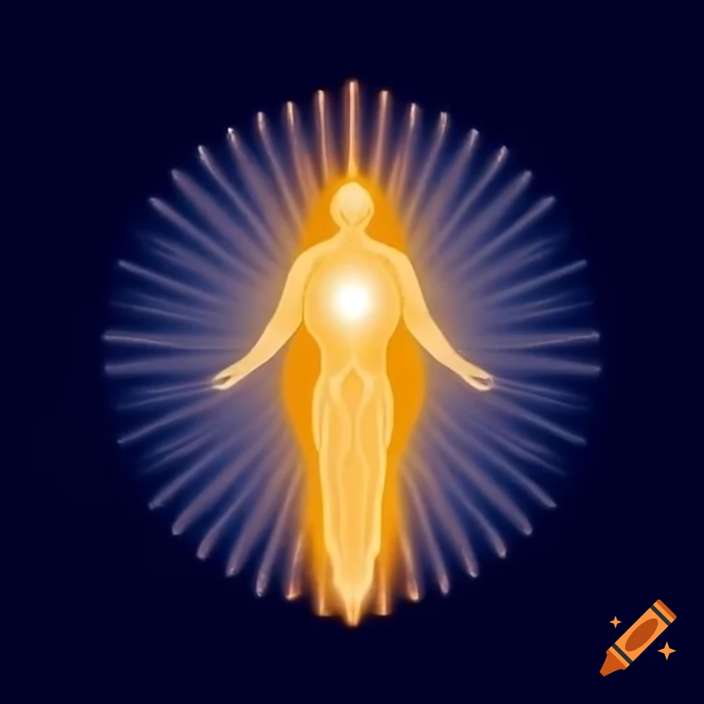 Radiant figure symbolizing healing and restoration on Craiyon