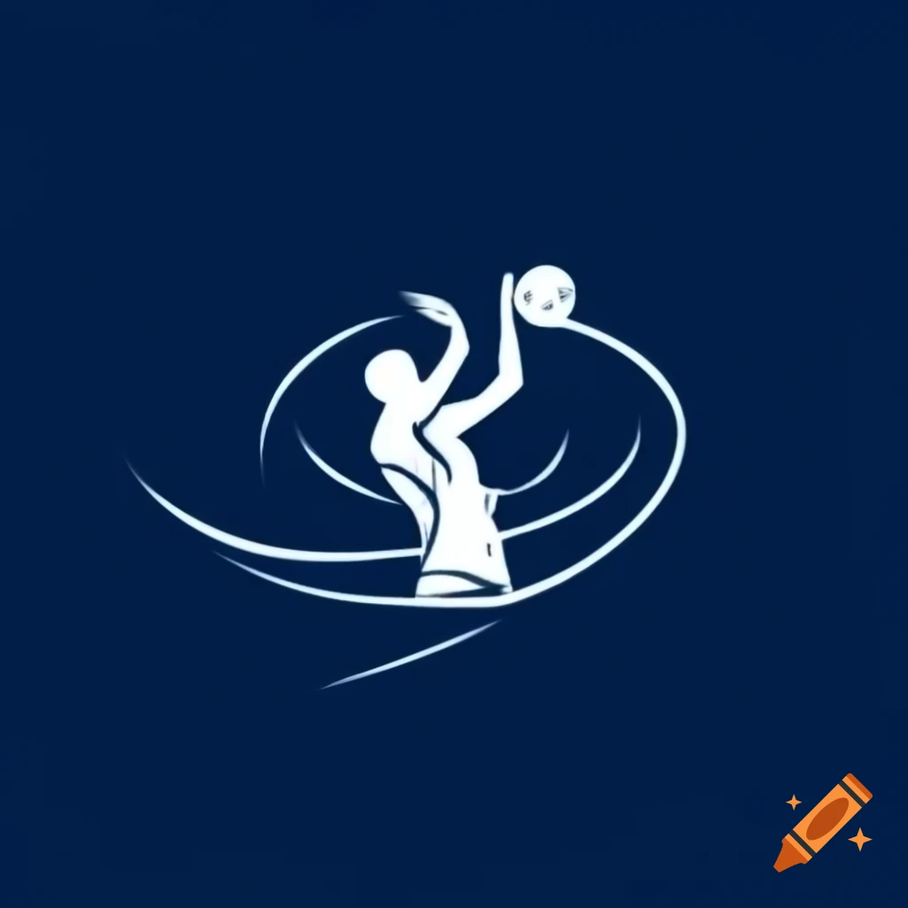 Minimalist logo design for volleyball team 'Spiker' featuring stylized ...
