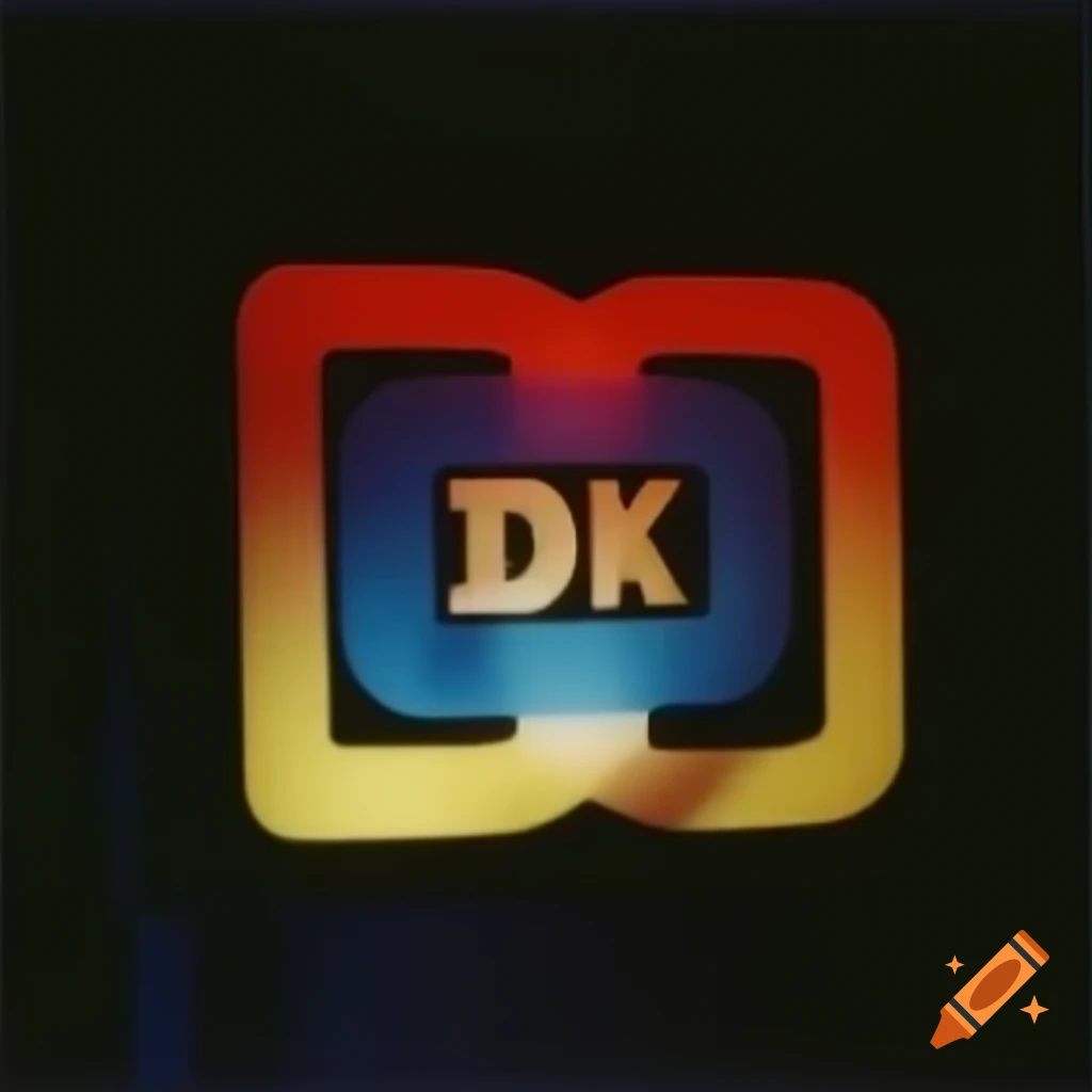 Colorful scanimate studio logo from 1970s for sound library with text ...
