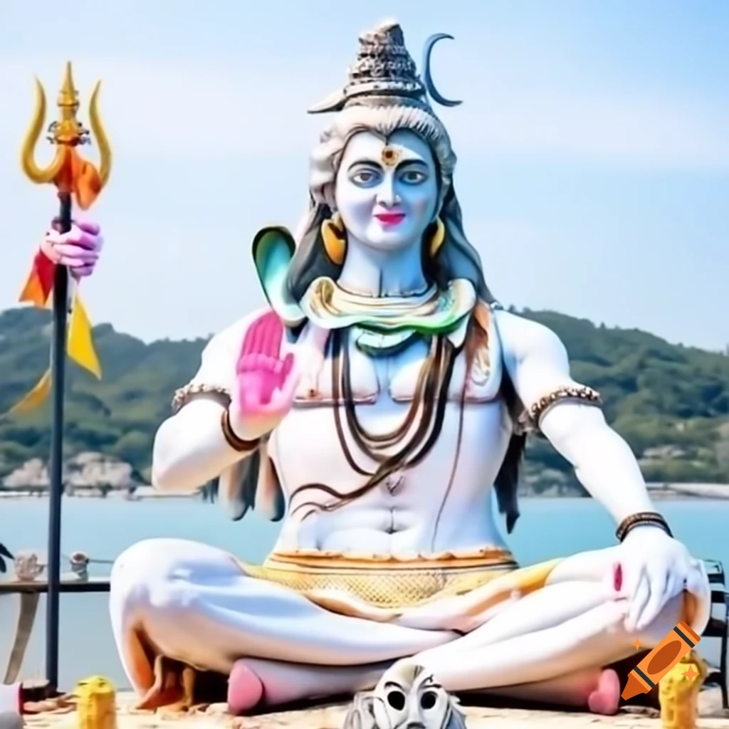 Real life depiction of Lord Shiva celebrating Shivratri with festive ...