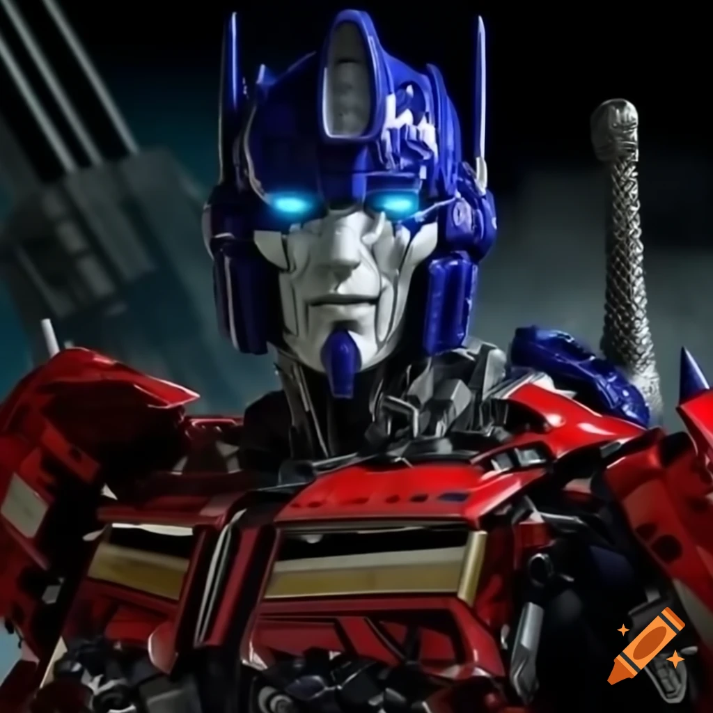 Mime resembling a transformer inspired by optimus prime on Craiyon