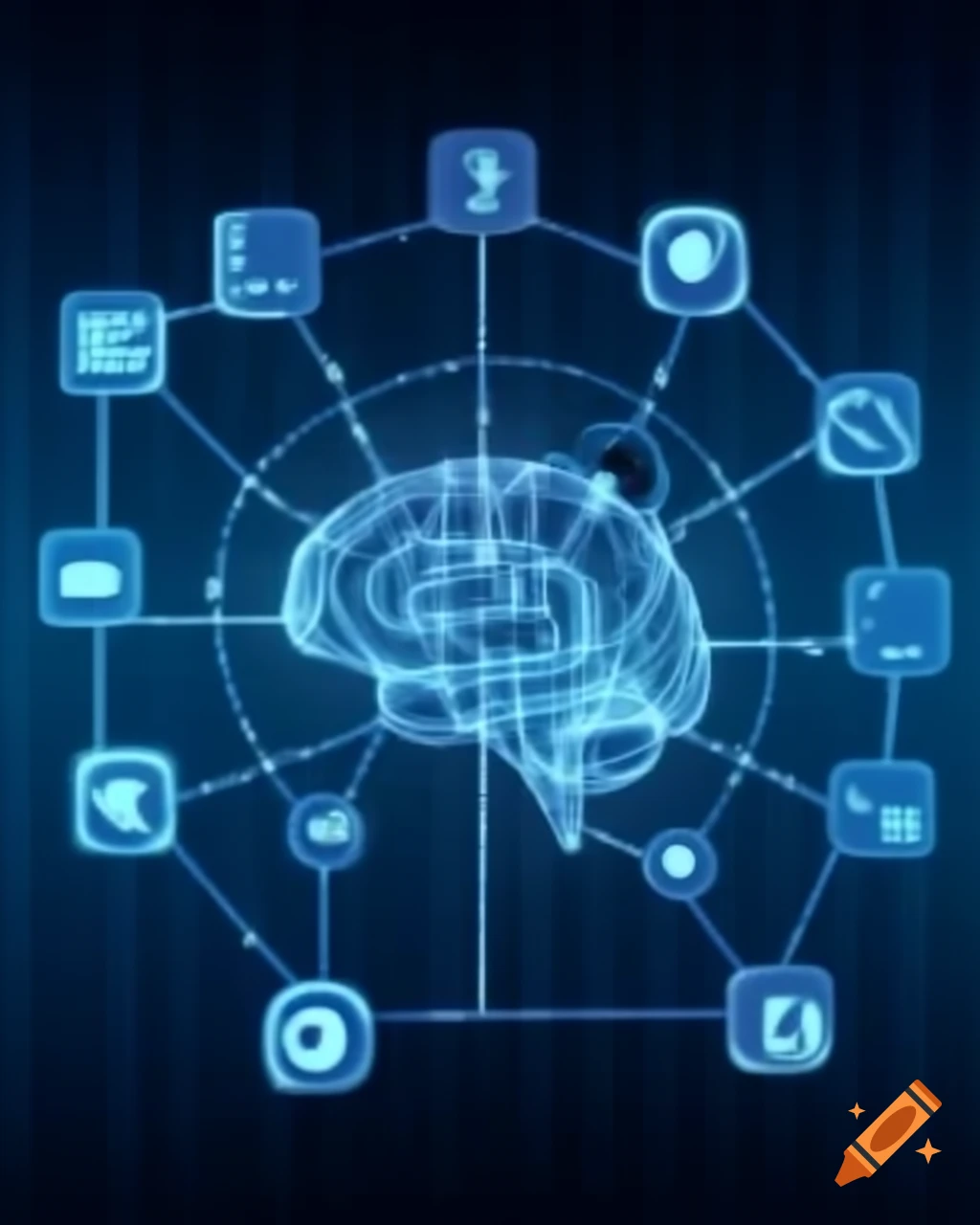 Unclear instructions involving decryption and machine learning data on Craiyon