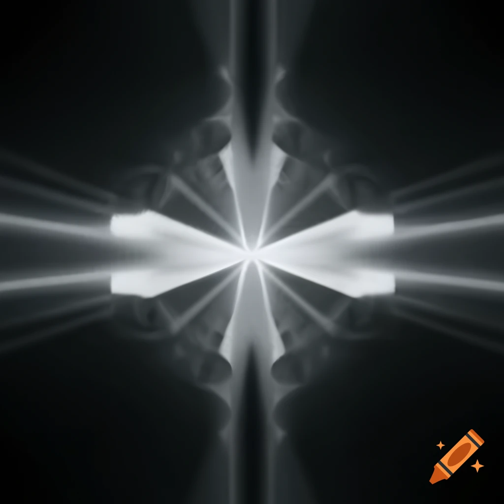 Minimalist surreal optical illusion in flat design with transparent ...