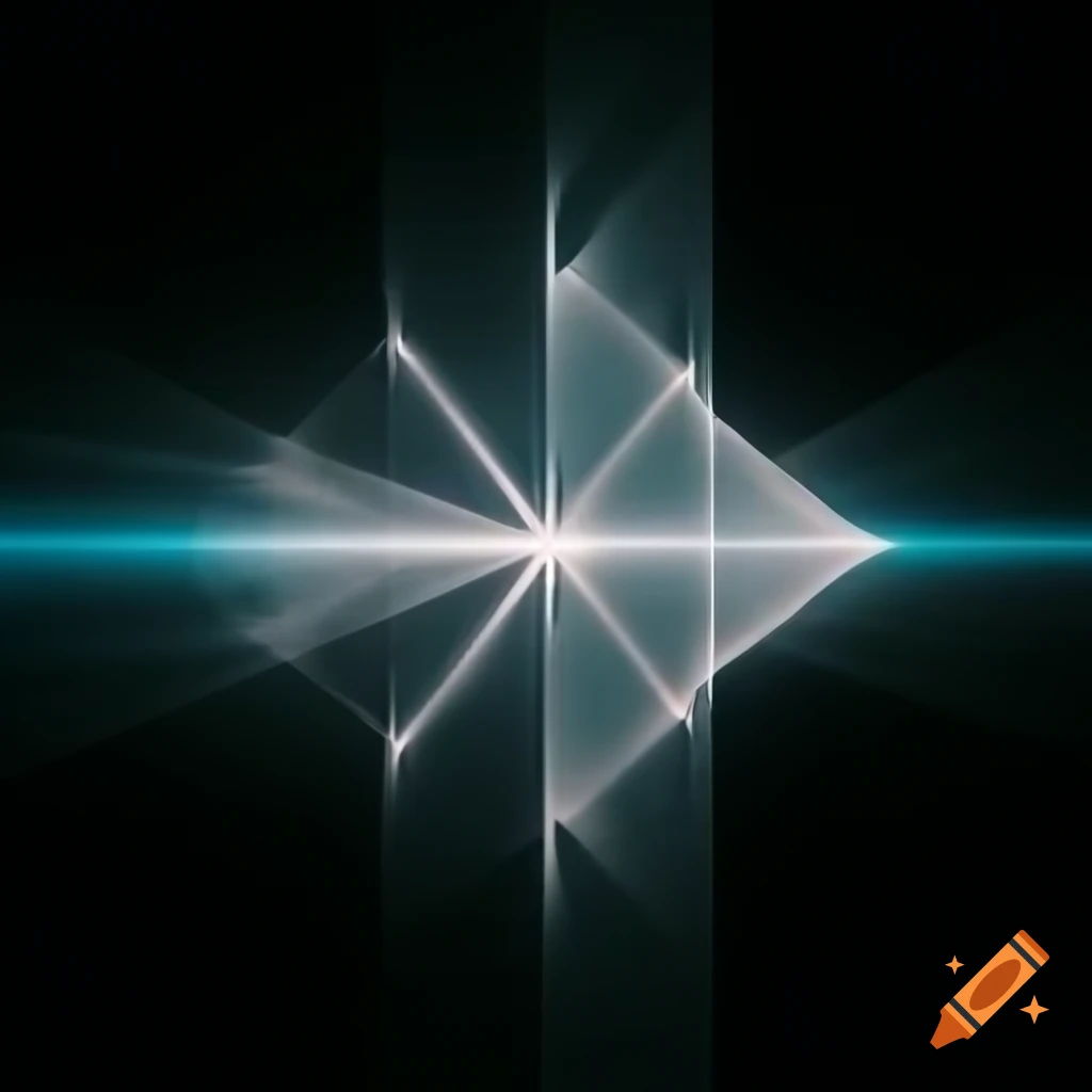 Surreal optical illusion in flat iso design with transparent colors on ...