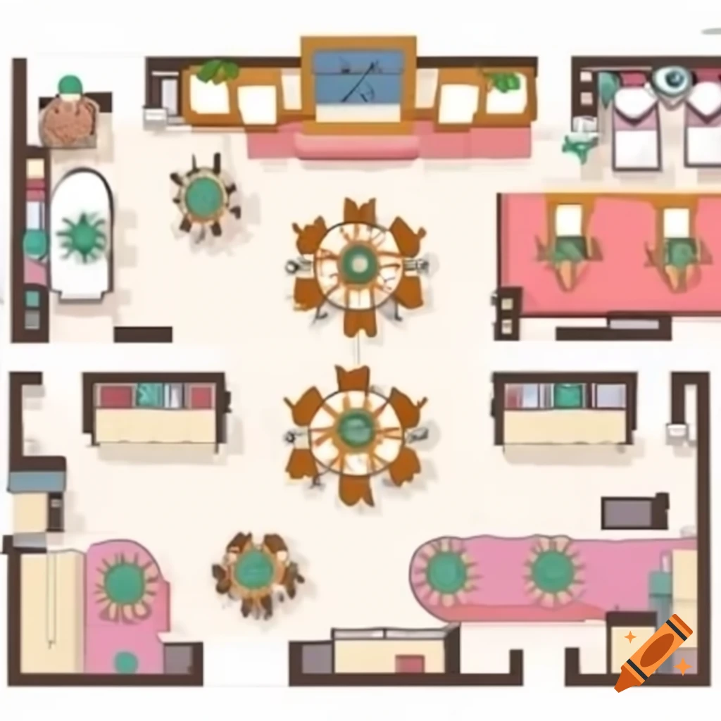 Unique hospitality restaurant settings featuring layout, aesthetic ...