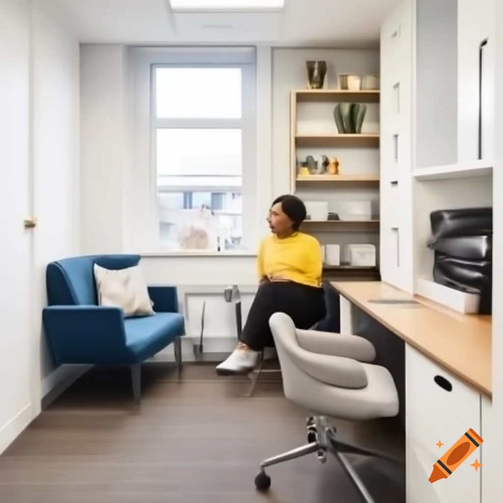 Modern coworking space with common area, meeting rooms, and reception ...