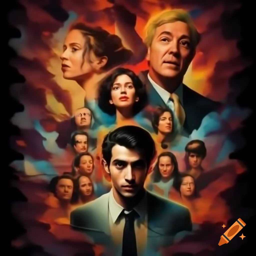 Vibrant movie poster for 'The Giver' featuring Jonas and the Giver with solemn expressions on ...