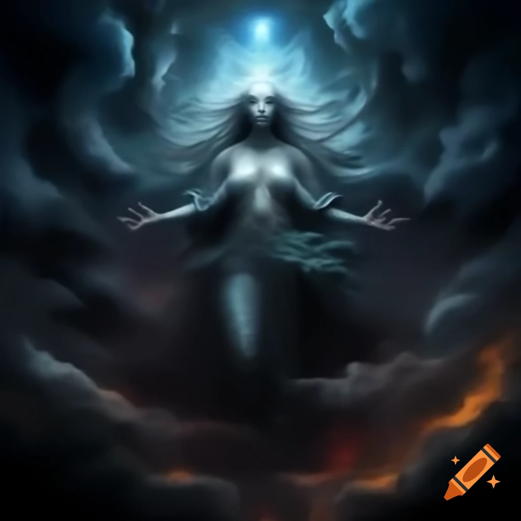 Celestial entity Samael depicted as spiritually powerful and ethereal on Craiyon