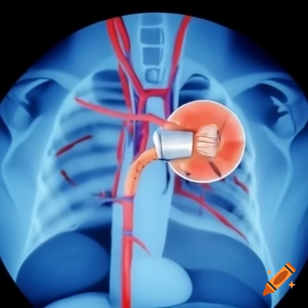 Coronary angioplasty procedure highlighting catheter intervention in ...