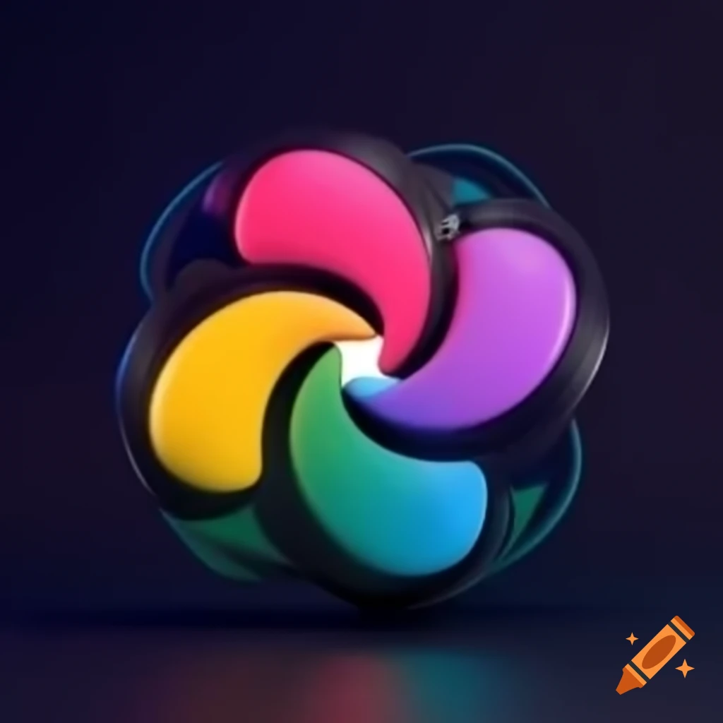 Logo design illustrating cybersecurity with bright colors and circular ...