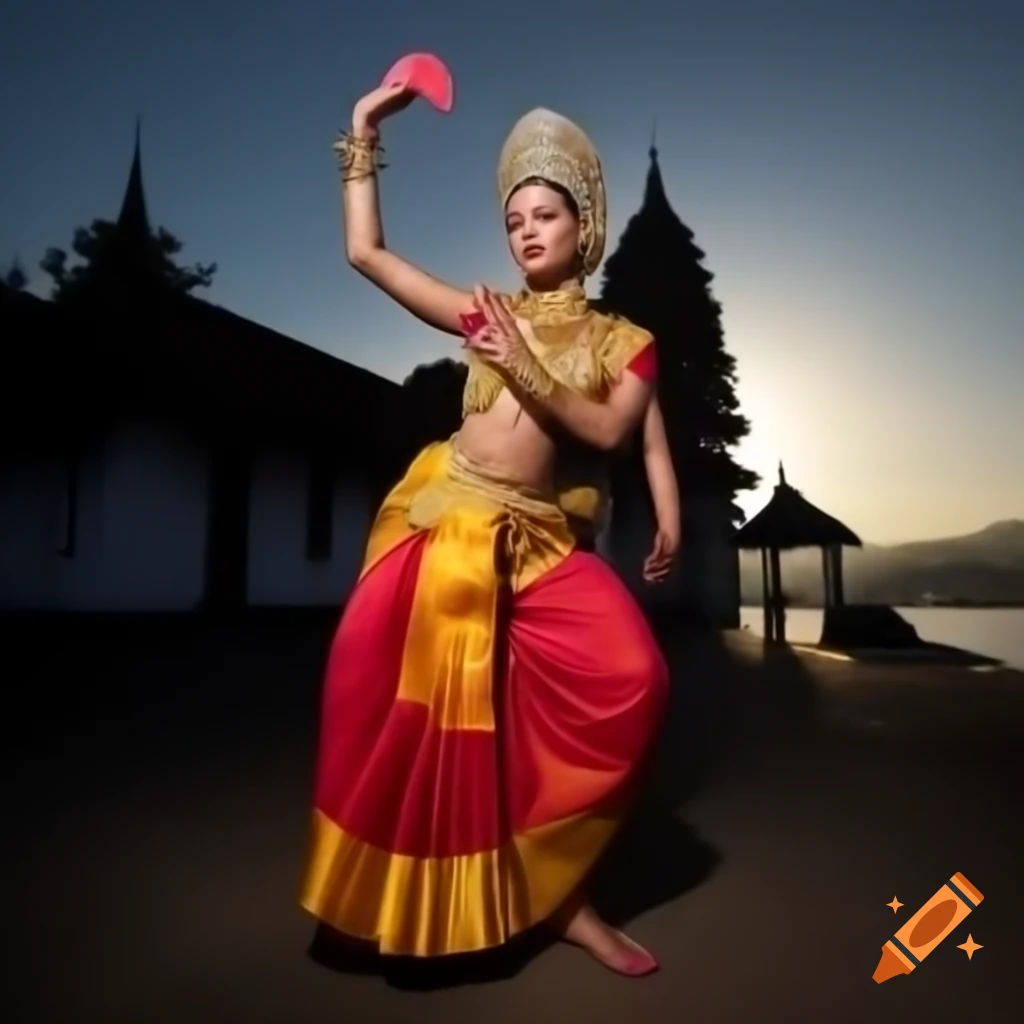 Kandyan dancer in traditional attire at Temple of the Tooth Relic ...