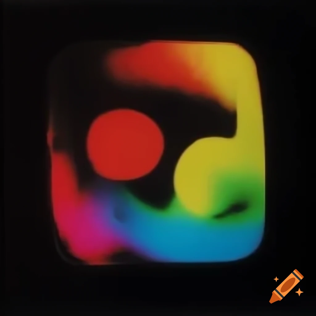 Curious colorful scanimate logo from 1970s music library on Craiyon