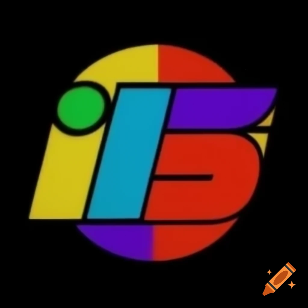 Curious colorful scanimate logo featuring the letter V from 1970s movie ...