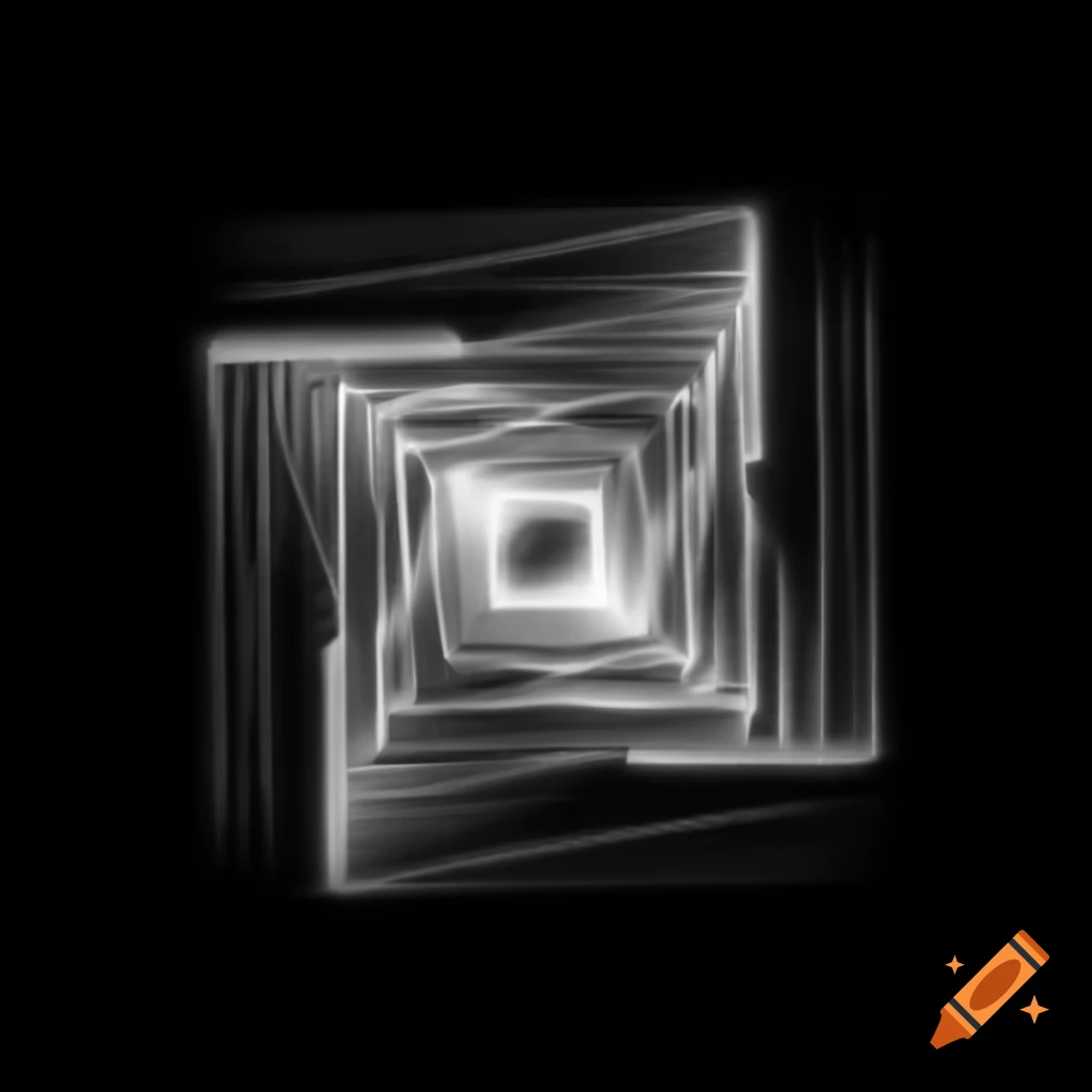 Minimal surrealist optical illusion in flat design with transparent ...