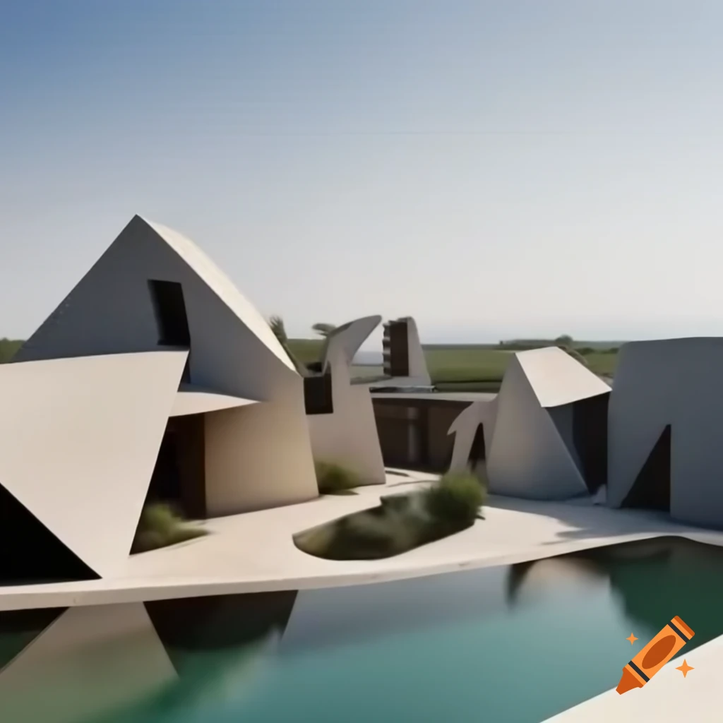 Gradual architectural transition creating a seamless blend of styles on ...