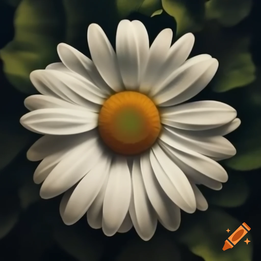 Daisy art from upward view with 1900s comic book style on Craiyon