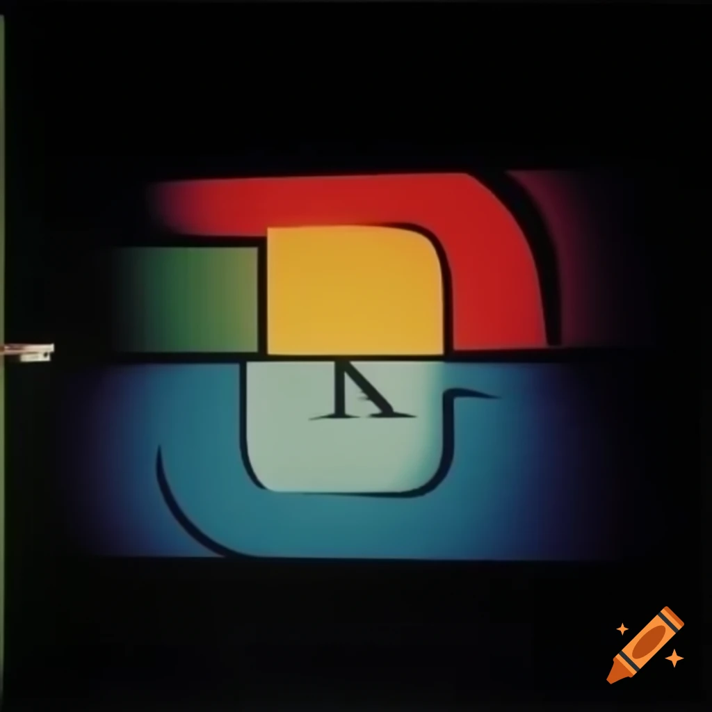 Colorful 1970's scanimate studio logo for sound library featuring ...