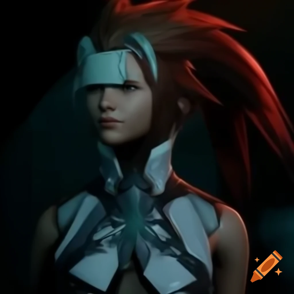Stylized female character inspired by Final Fantasy XIII and StarCraft ...