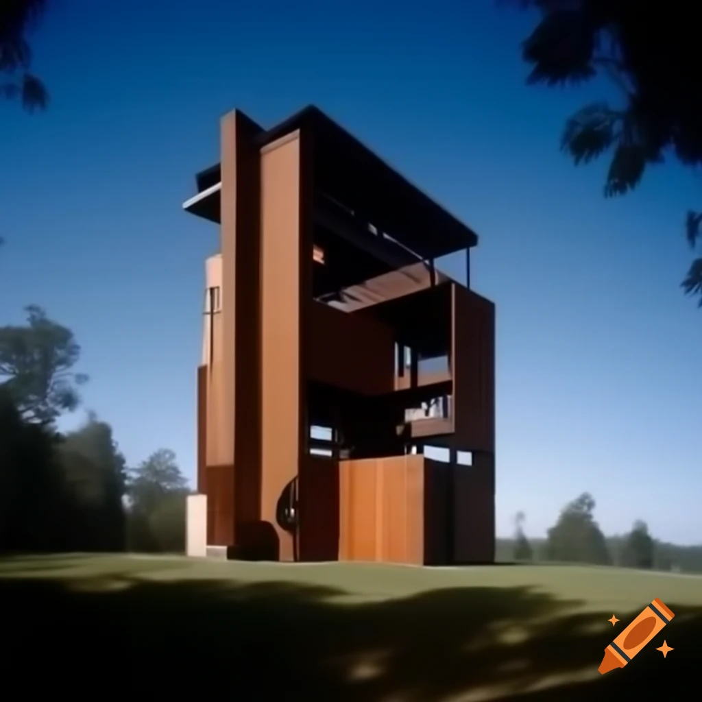 Sunlight on mr. jimmy's 5.5-meter-tall house with firewall casting ...