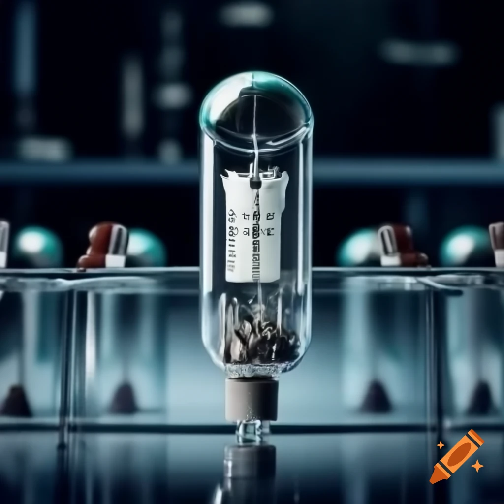 Scientific lab with clone tubes containing bodies on Craiyon