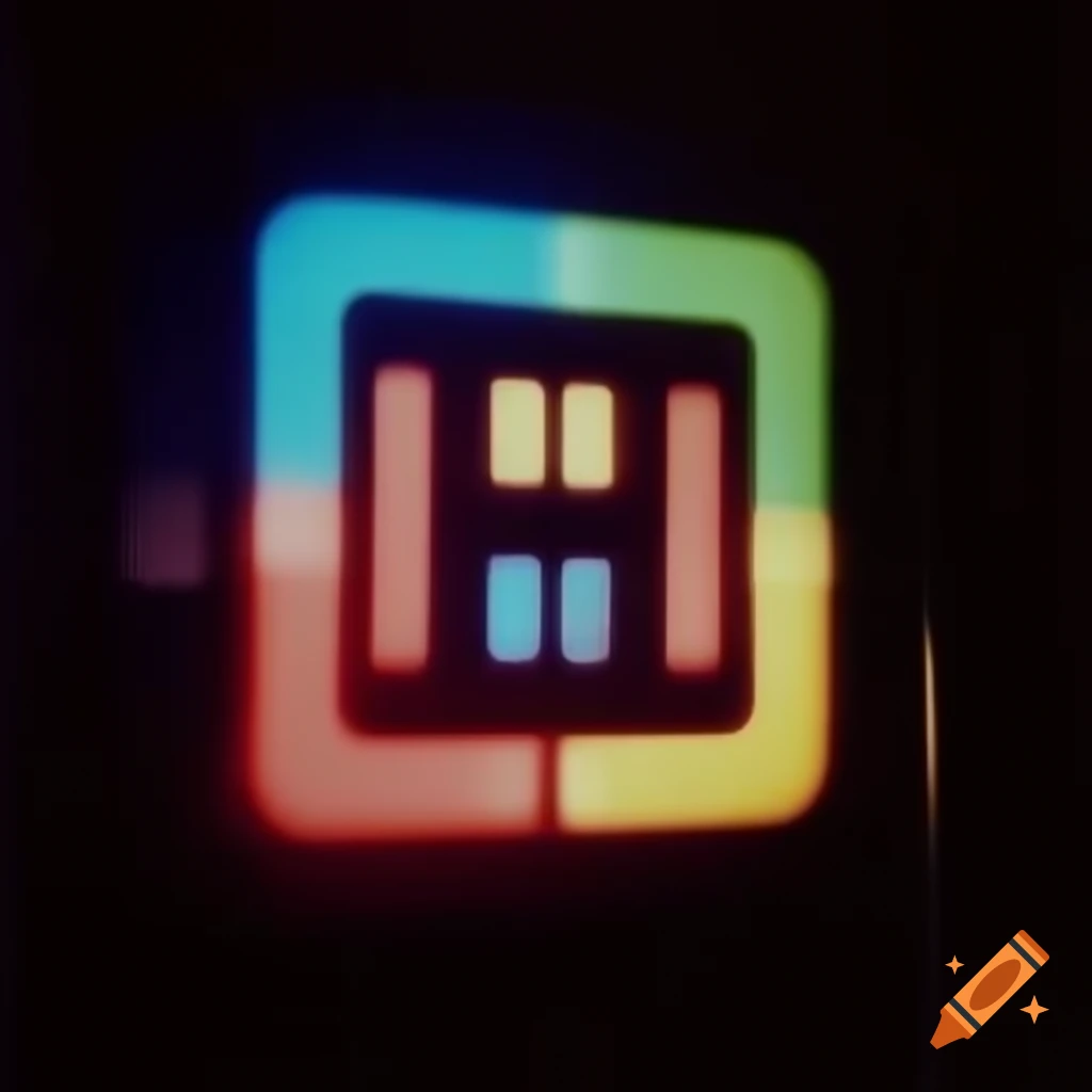 Colorful 1970's scanimate studio logo for sound library with letters V ...