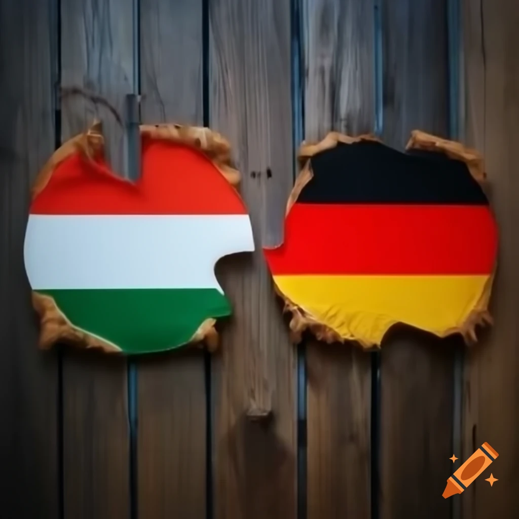 German and hungarian flags displayed together on Craiyon