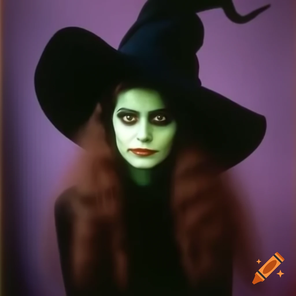 70s inspired witch design in pastel primary colors on Craiyon